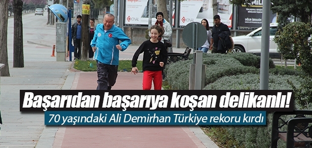 Başarıdan başarıya koşan delikanlı! 70 yaşındaki Ali Demirhan Türkiye ...